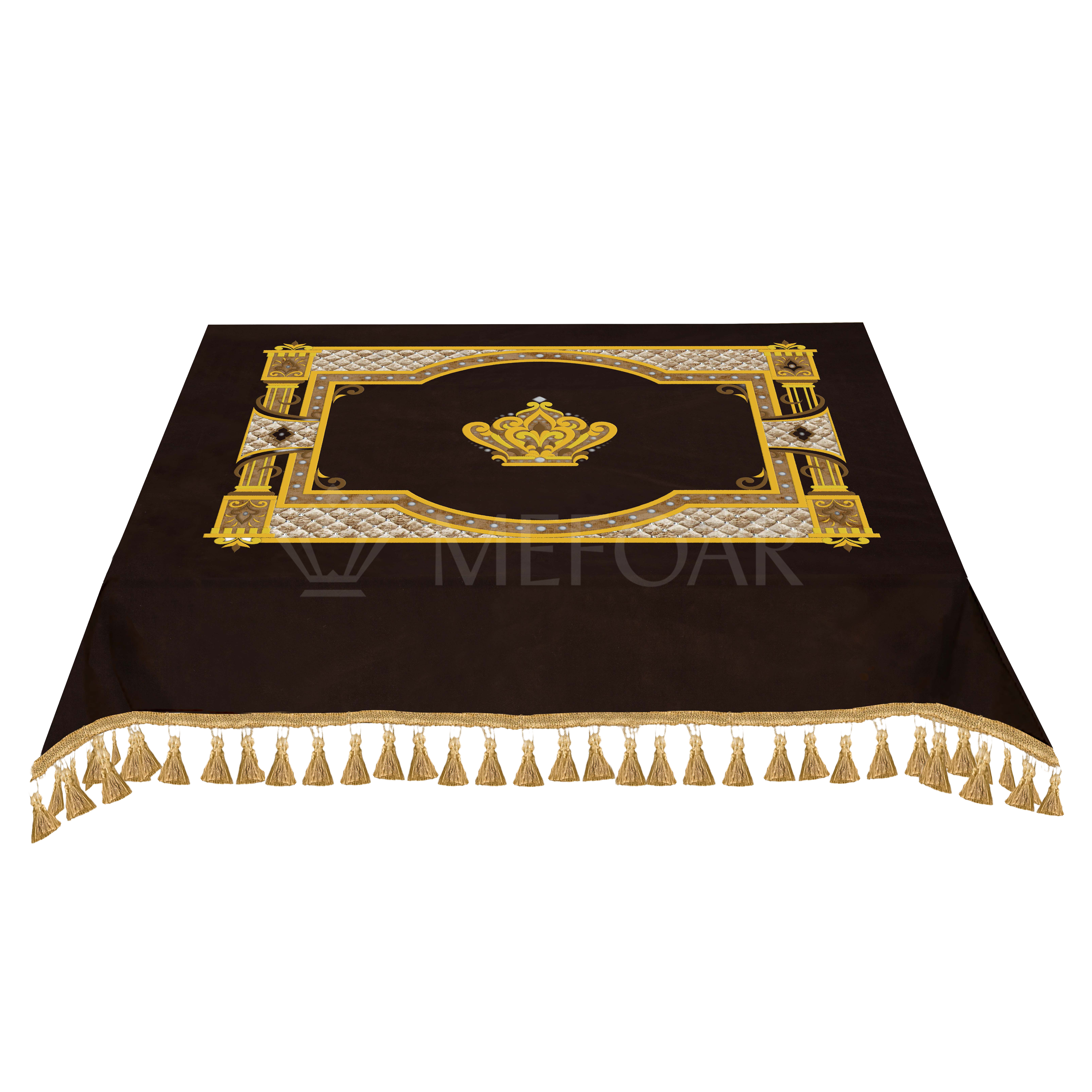 Velvet Bimah Cover Crown - Style 1707 - brown – Mefoar Fine Judaica