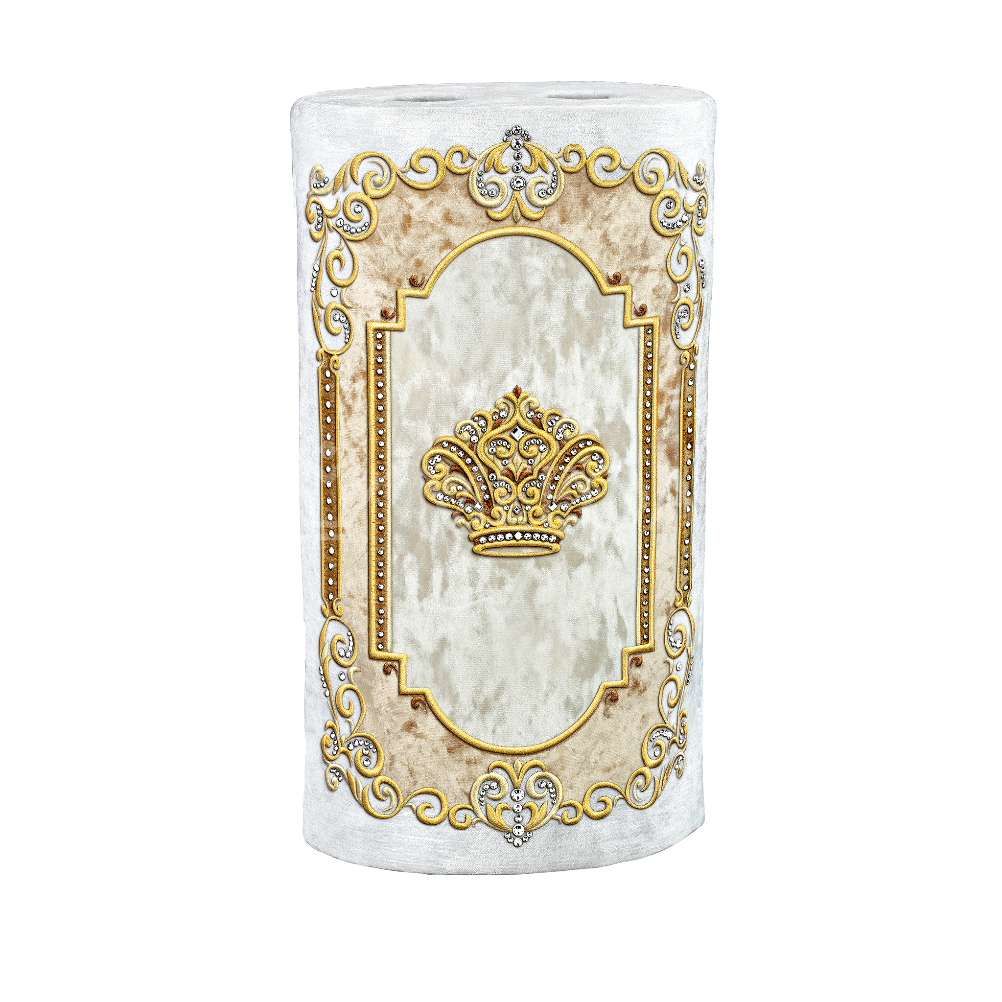 Velvet Torah Mantle -819-White – Mefoar Fine Judaica
